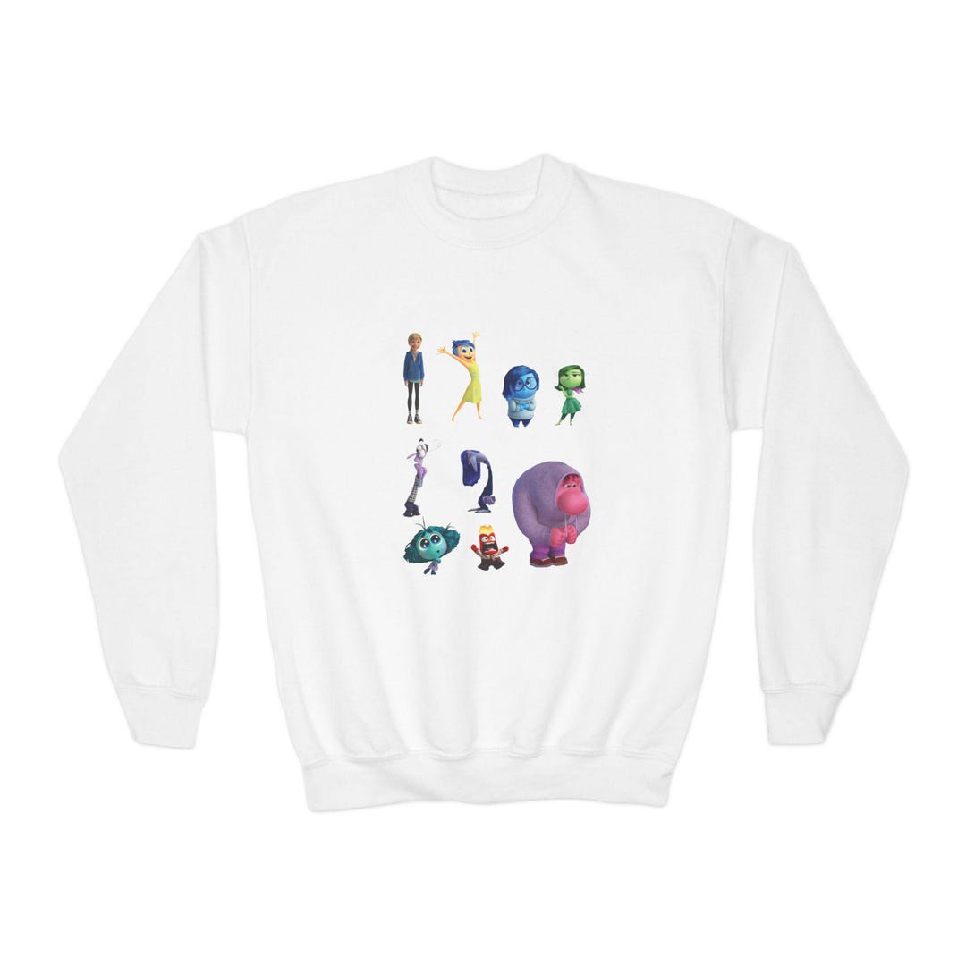 Disney Inside Out 2 Characters Youth Sweatshirt - Etsy
