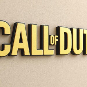 Personalized 3D Gaming Wall Art: Call of Duty Inspired Gamer Decor - Etsy