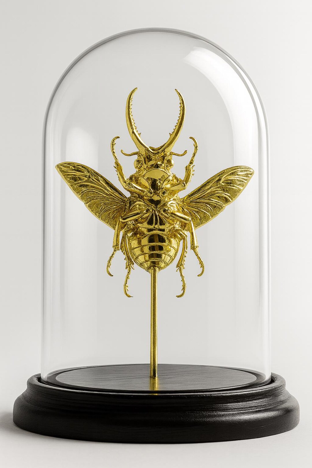 Taxidermy Saw Tooth Stag Beetle (lamprima Adolphinae): Luxury 24kt Gold ...