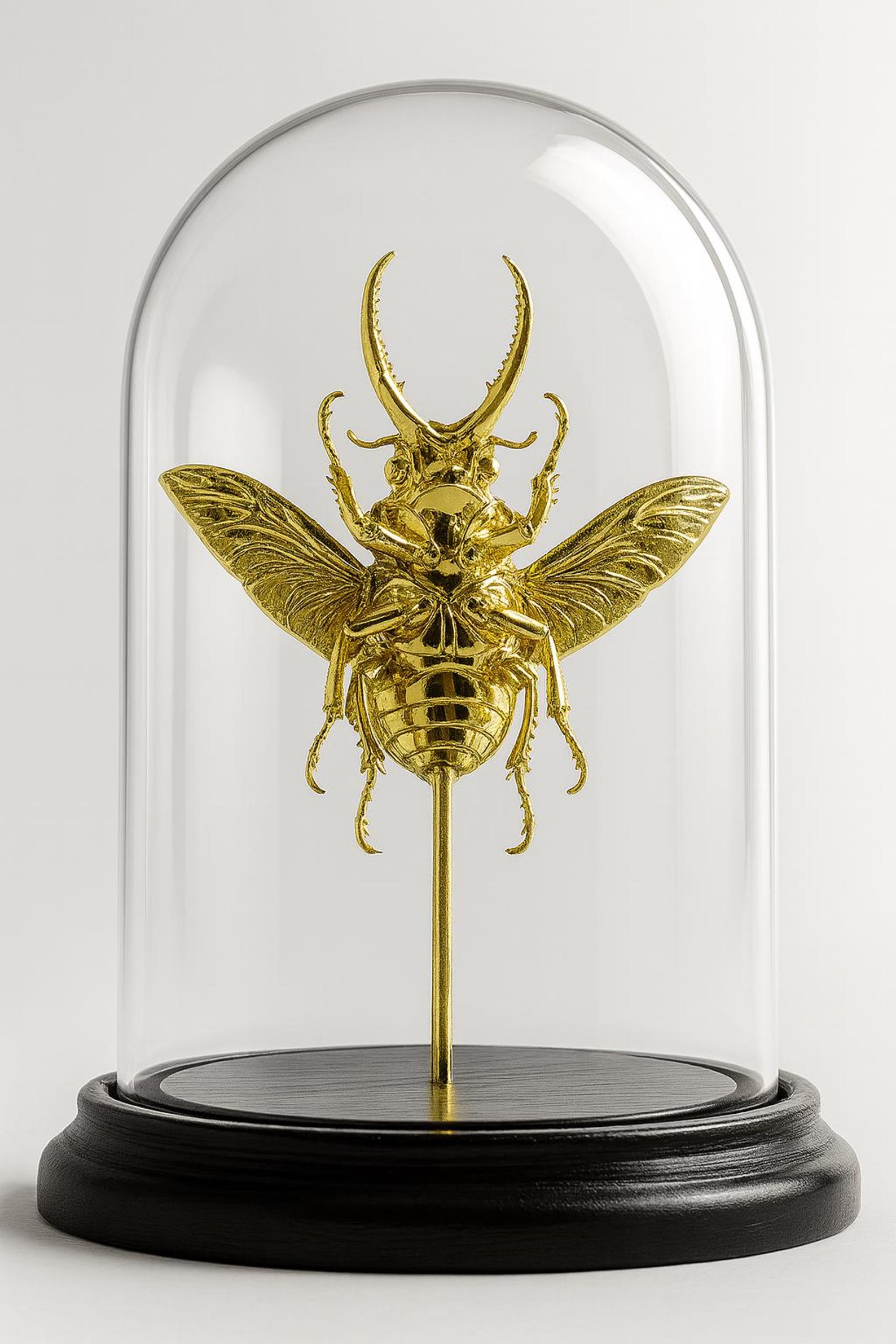 Taxidermy Saw Tooth Stag Beetle (lamprima Adolphinae): Luxury 24kt Gold ...