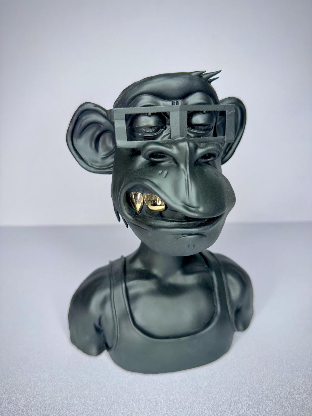 NFT Ape 24k Gold Teeth Chilled Monkey Home Decoration Shelf Mantle ...