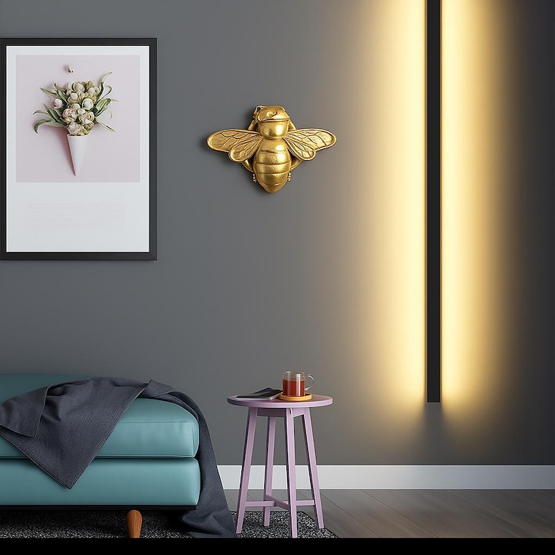 Gold Bumblebee Wall Art - Etsy UK