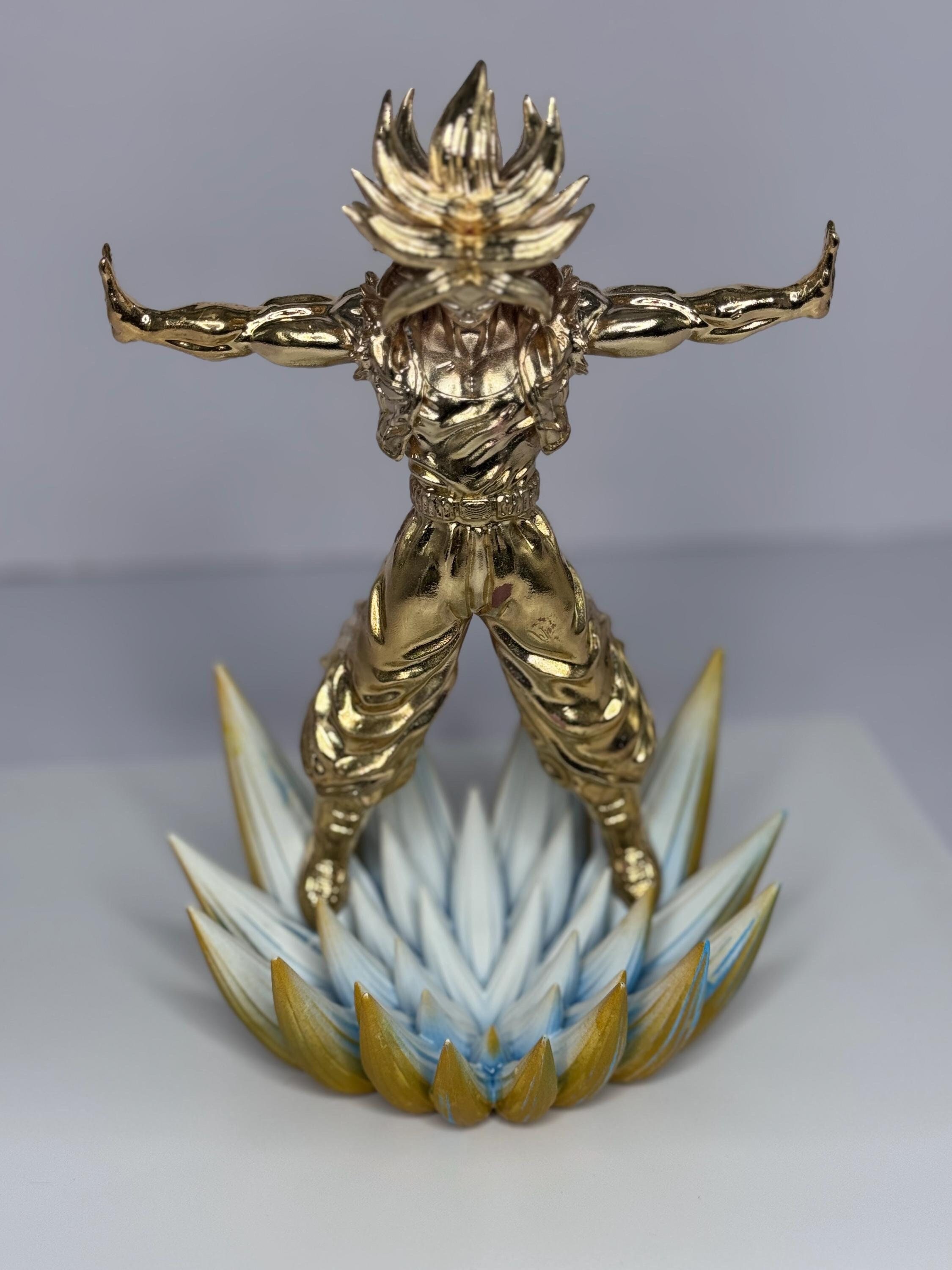24k Gold Plated Goku Dragon Ball-z Figure Sculpture - Etsy