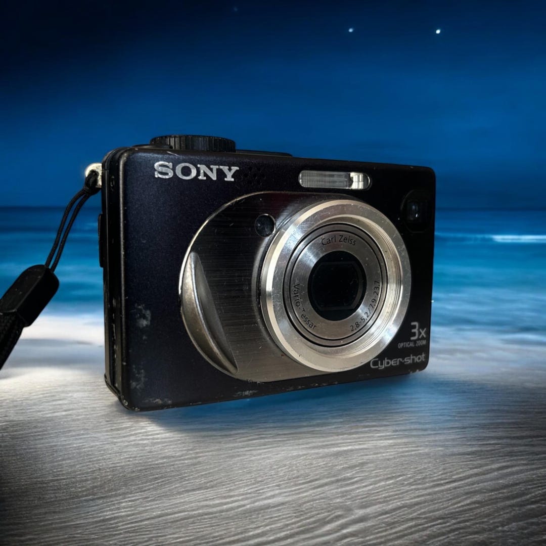 Sony Cyber-shot DSC-W12 Black | Vintage Digital Camera | 5MP Compact ...