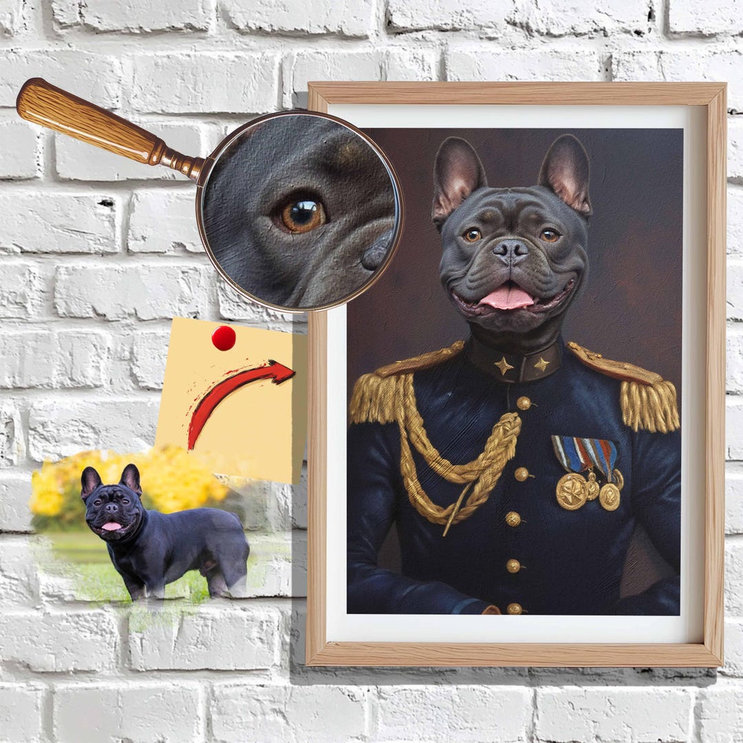 Military Pet Portrait, Custom Army Soldier Gift - Etsy
