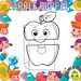 Apple Puppet - Paper Bag Craft - Coloring Activity - Fruit Puppet- 4k ...