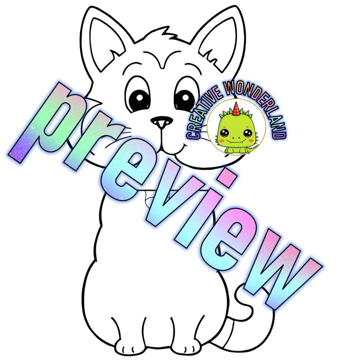 Cat Puppet - Paper Bag Craft - Coloring Activity -animal Puppet ...