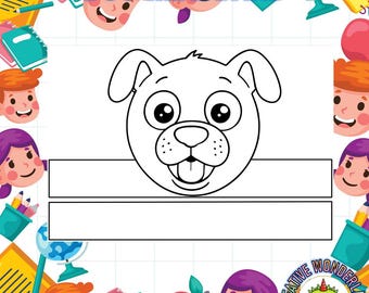 Koala Headband Animal Hat Crown Paper Craft Coloring Activity 4K - Etsy