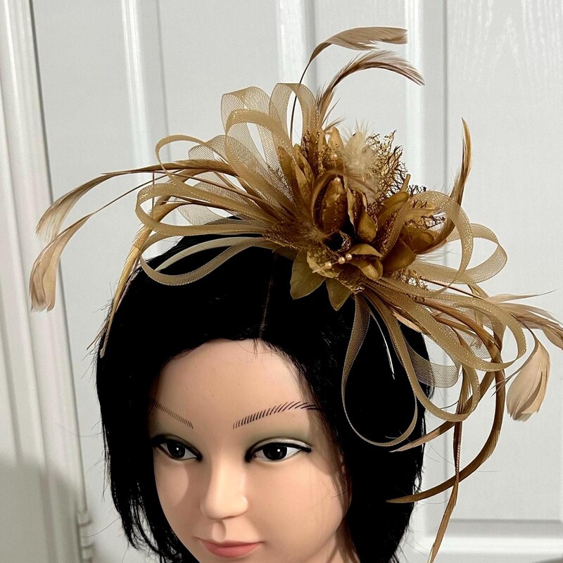 Gold Fascinator - Etsy