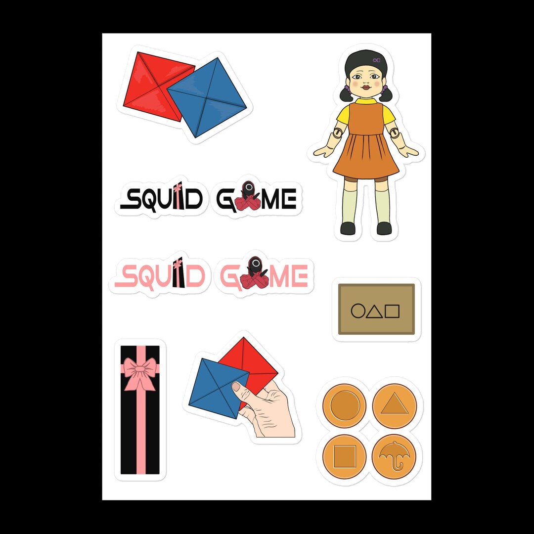 Squid Game Inspired Sticker Sheet Squid Game Season 2 Fan Art Sticker ...
