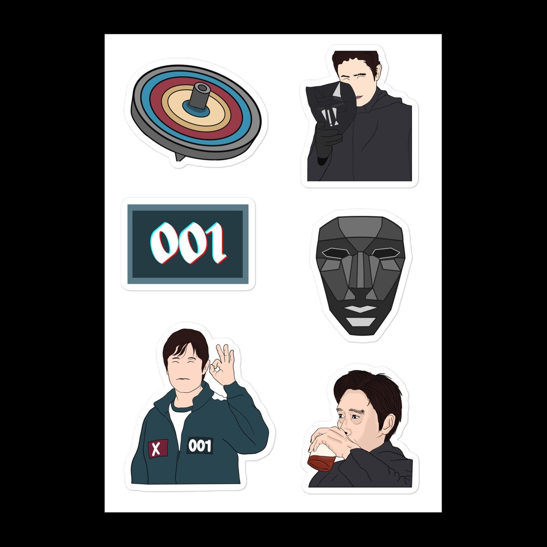 Squid Game Sticker Sheet Squid Game Young Il Inspired Sticker Pack ...