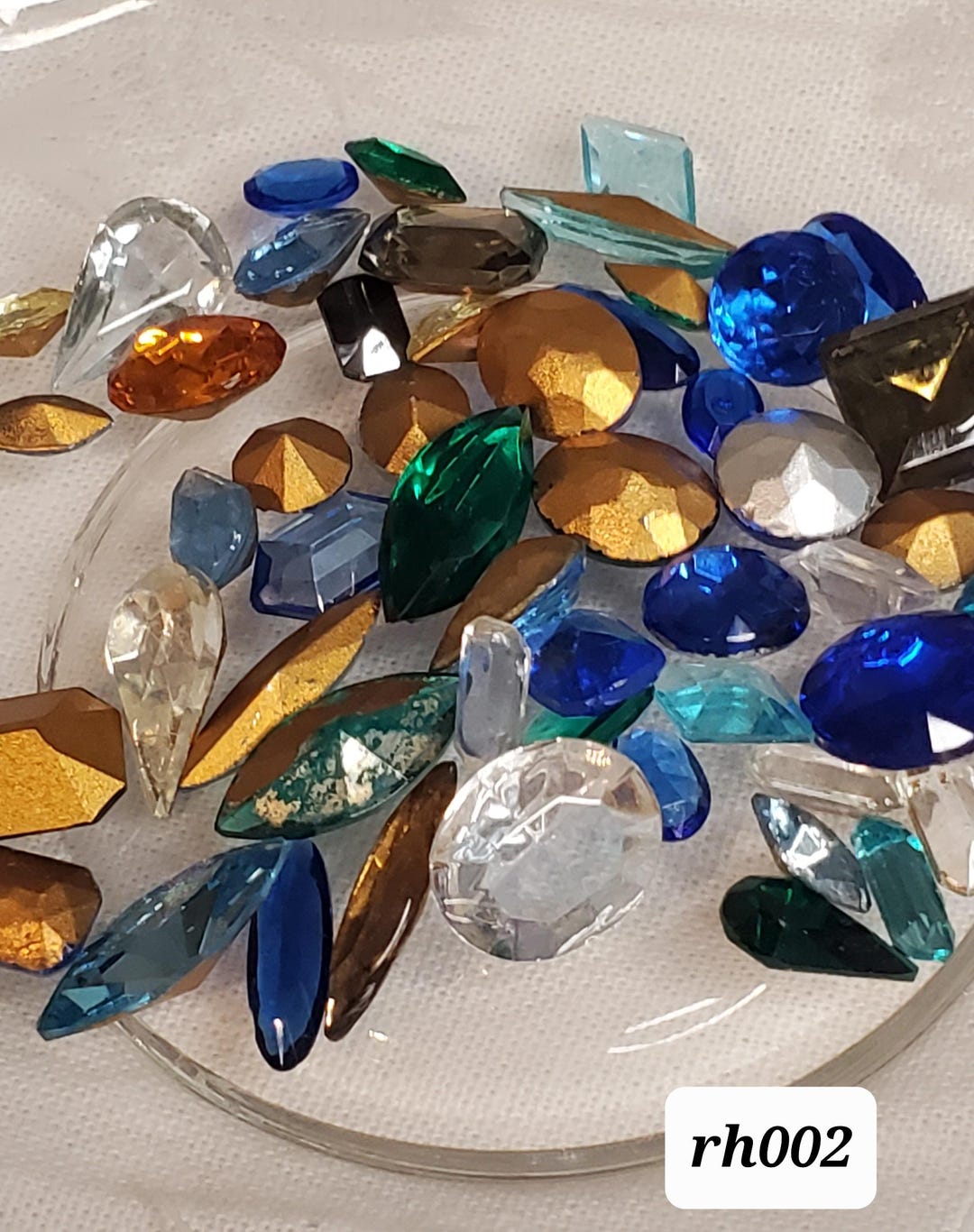 54 Pc. Mixed Vintage Rhinestone Shapes, Sizes, and Colors Rh002 - Etsy