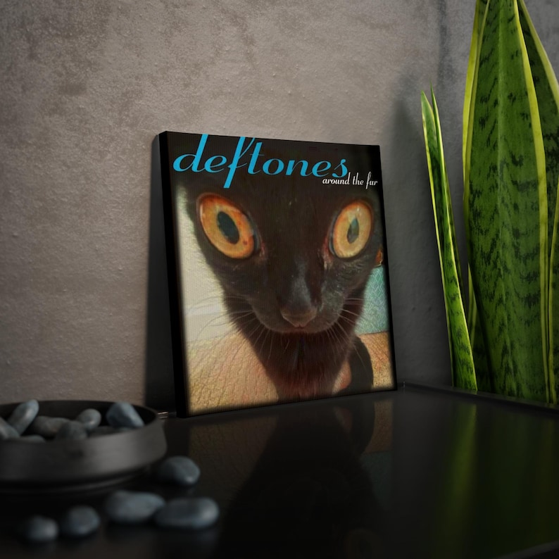 Deftones Around the Purr, Cat Album Cover Parody, Cute Cat Wall Decor ...