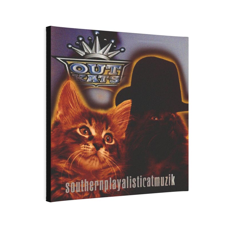 Outkats, Cat Album Cover Parody, Cute Cat Wall Decor, Funny Cat Print ...