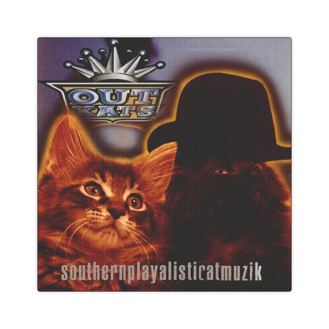 Outkats, Cat Album Cover Parody, Cute Cat Wall Decor, Funny Cat Print ...