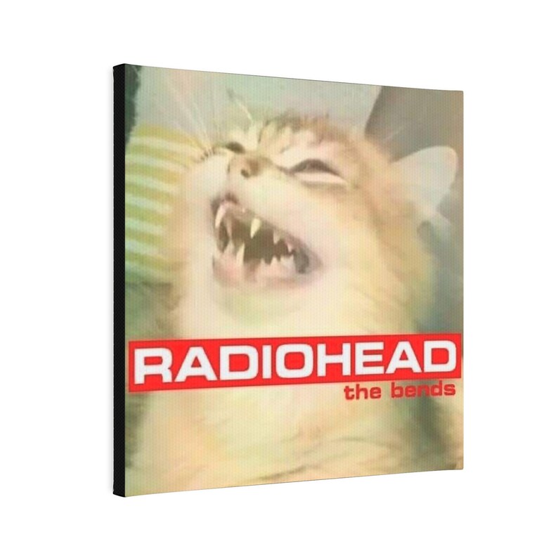 Radiohead the Bends, Cat Album Cover Parody, Cute Cat Wall Decor, Funny ...