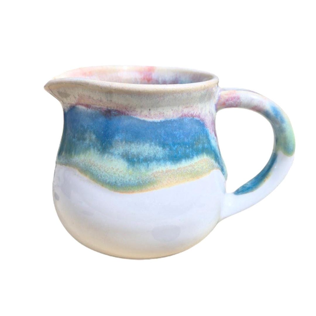 Drippy Coloured Cream Pitcher, Multi-colored Glazed,hand-thrown Irish ...