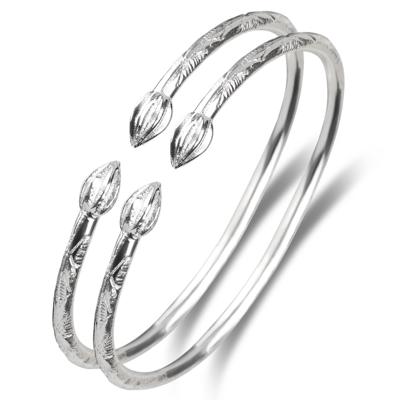 Cocoa Pods Tulip Bulb .925 Solid Sterling Silver West Indian Cuff ...