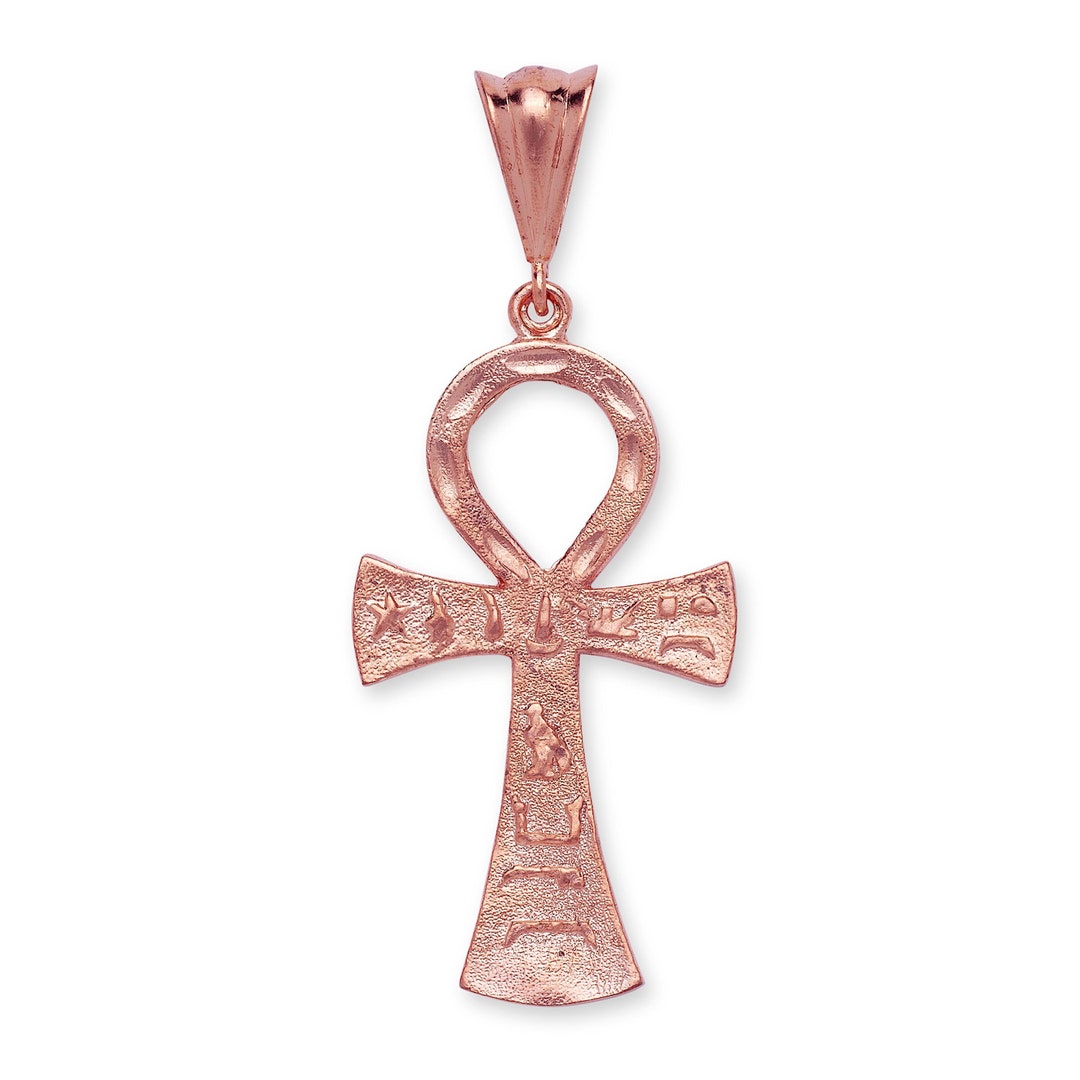Real Pure Copper Large Ankh Hieroglyphic Pendant, Egyptian Symbol of ...