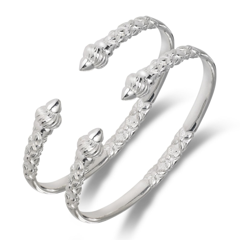 Caribbean Taj Mahal Ridged Arrow .925 Sterling Silver Flat Thick West ...