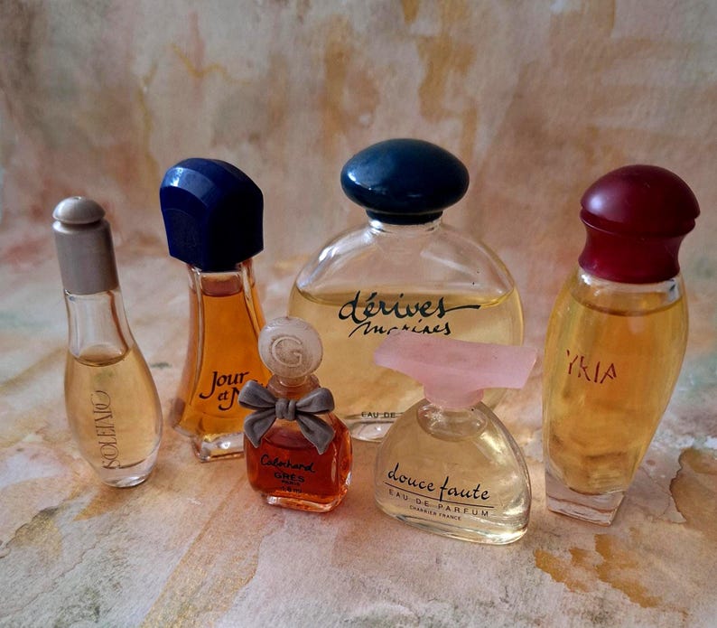 Set of 6 Vintage Women's Mini Perfumes, Discontinued Fragrances ...