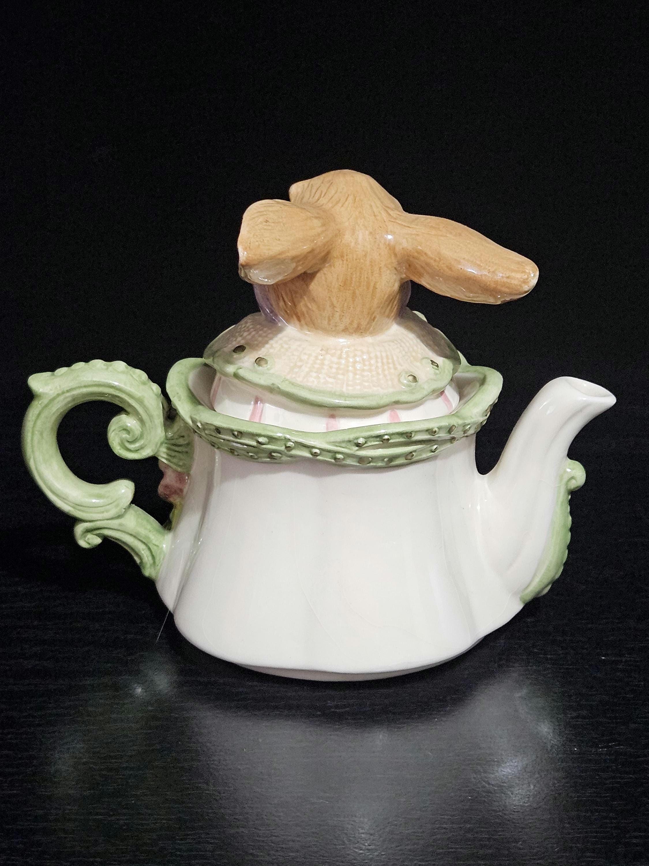 Kaldun & Bogle Victorian Bunny Tea Set – Vintage Ceramic 4-piece Set ...