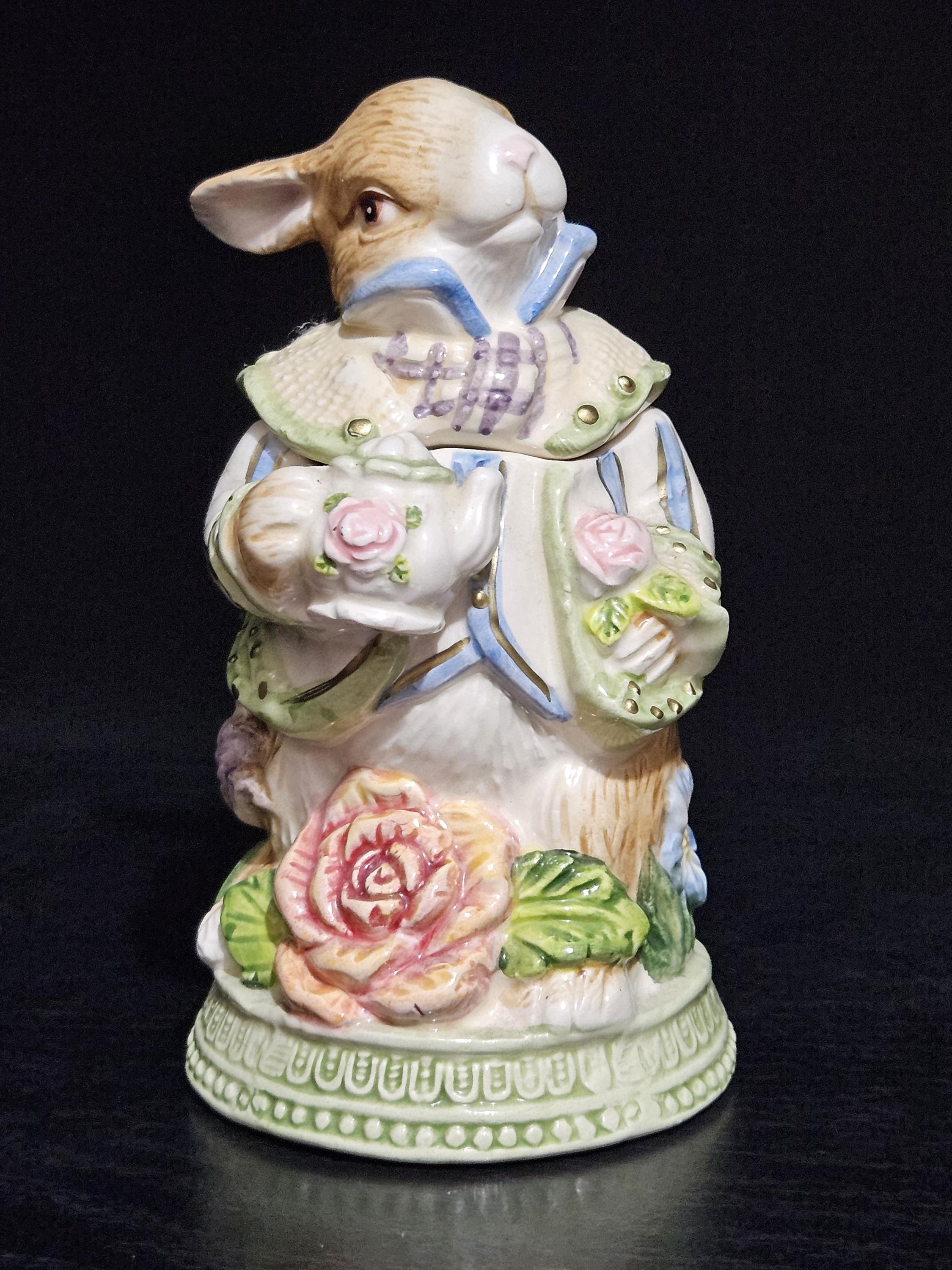 Kaldun & Bogle Victorian Bunny Tea Set – Vintage Ceramic 4-piece Set ...