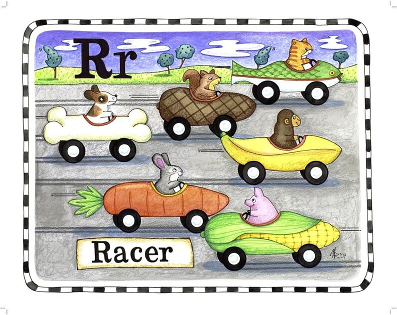 R is for Racer - Etsy