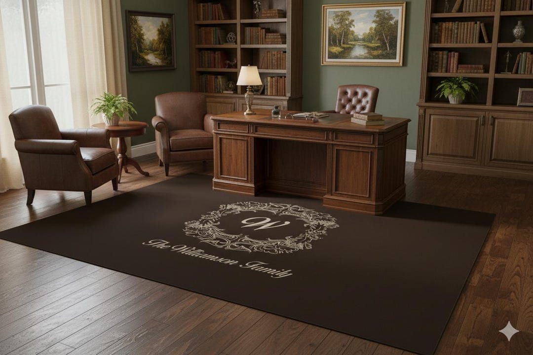Personalized Rug for Home, Personalized Family Name Rug, Custom Door ...