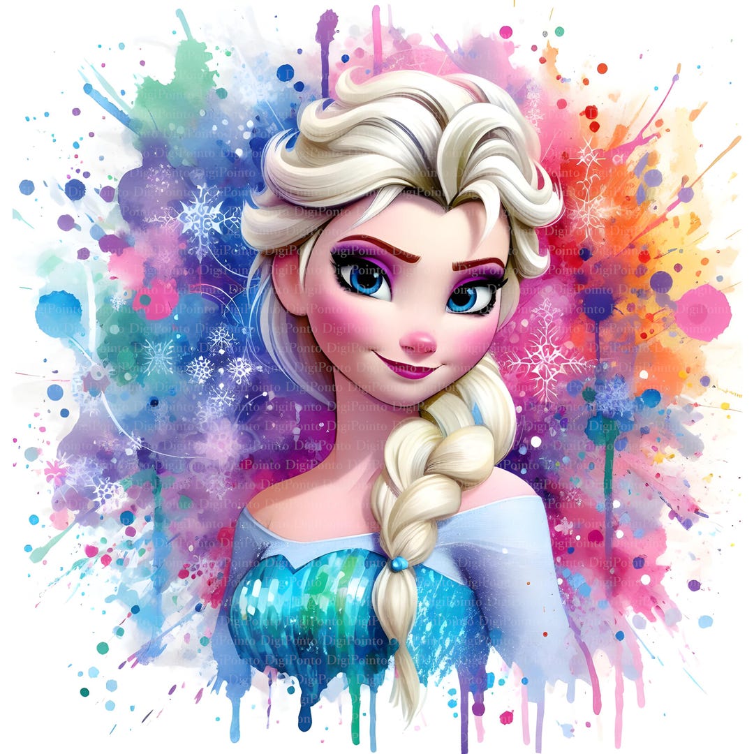 Anna Watercolor Splash Rainbow Clipart, Digital Download, Jpgs Files ...
