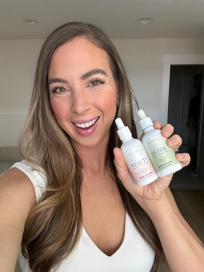 BEAUTY + DETOX DROPS Vitamin + Mineral + Herbal Tincture Duo Set - Etsy