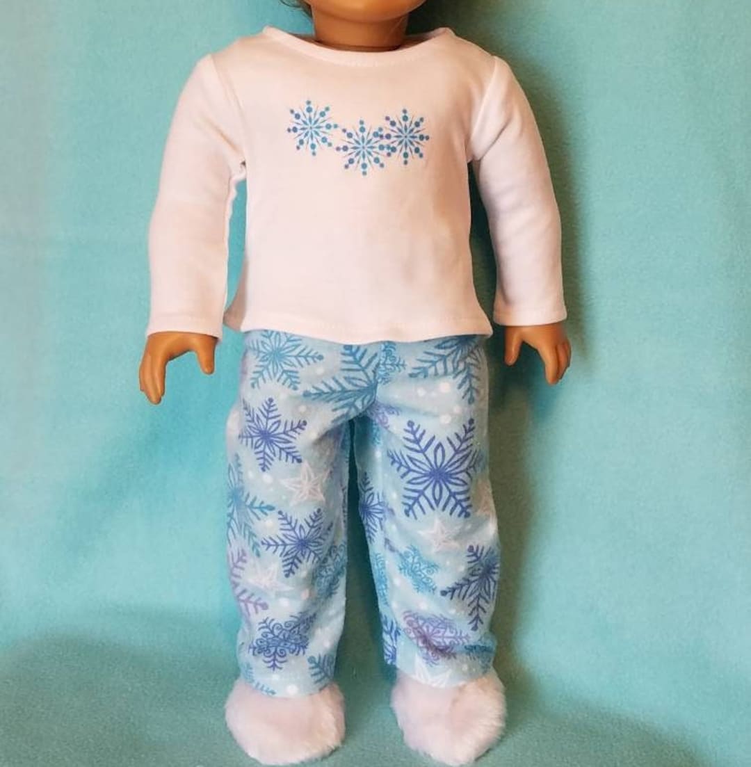 Snowflake Pajamas for 18 Inch Dolls - Etsy