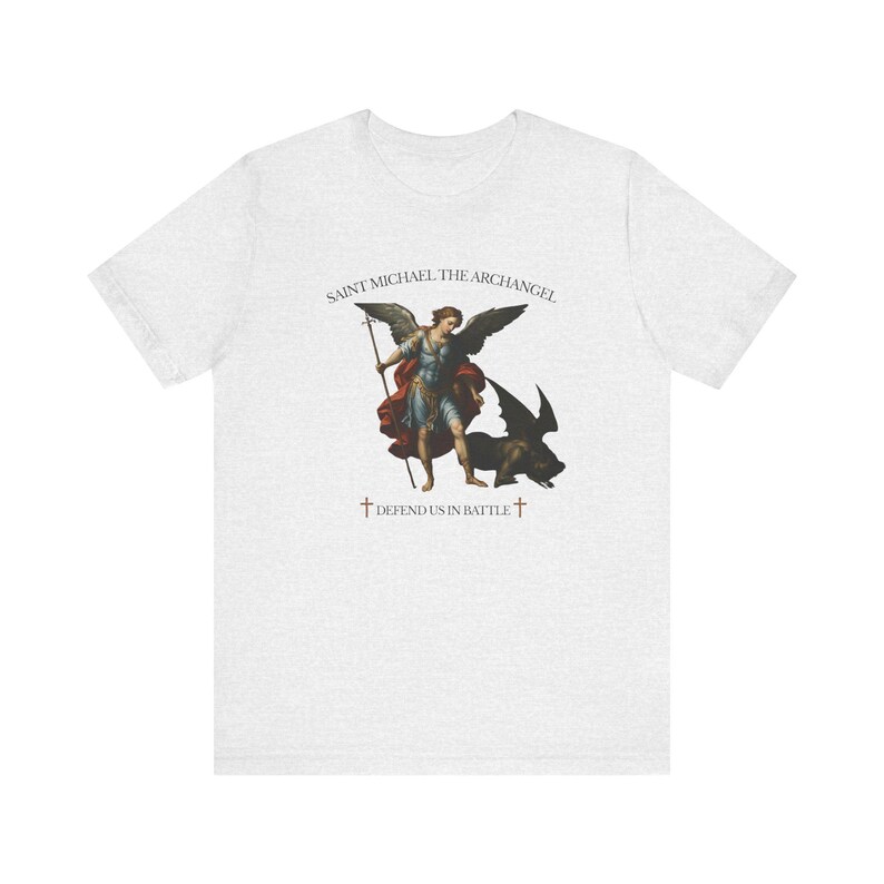 Adult Saint Michael the Archangel T Shirt, Saint Michael Prayer ...