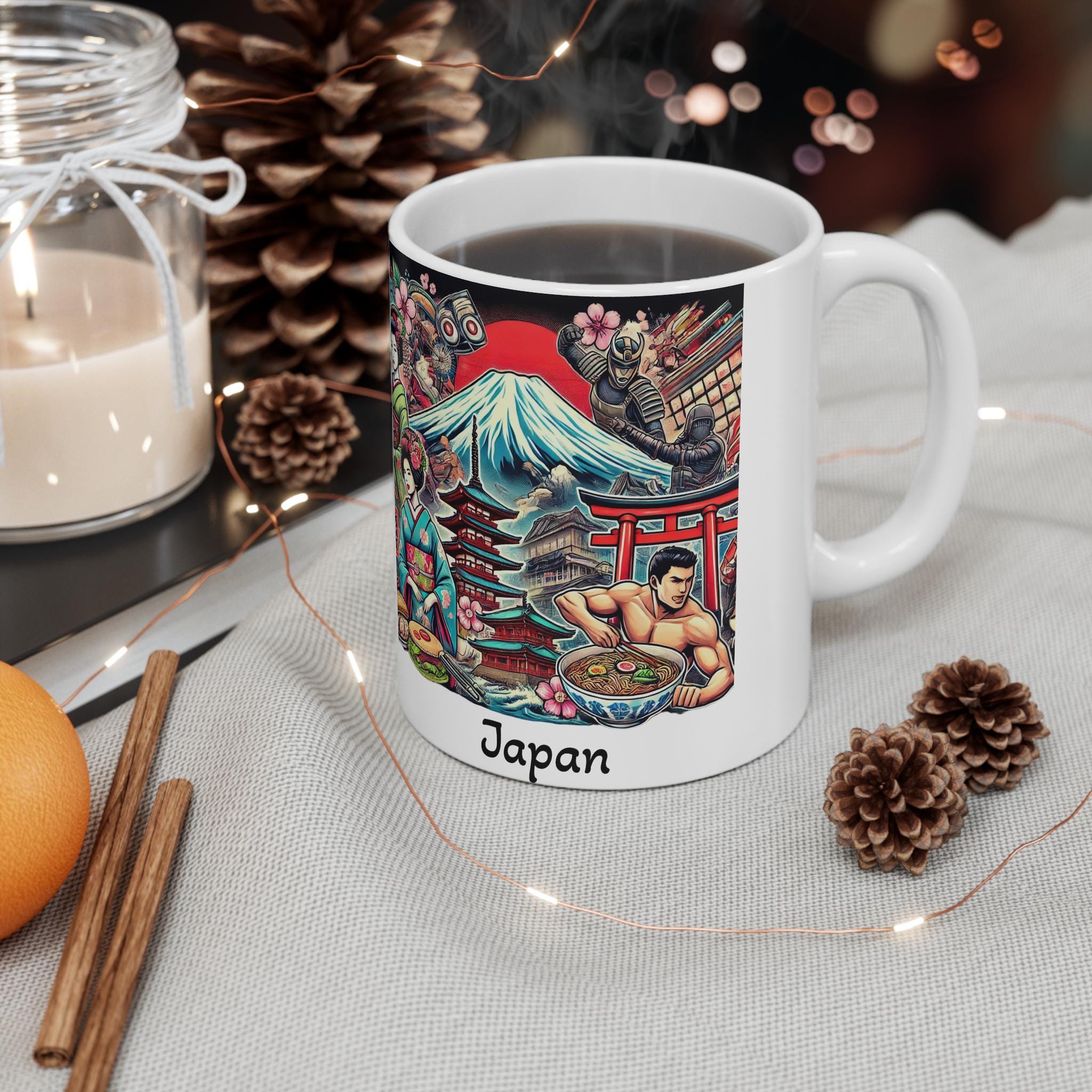 Japan Iconic Experience Mug Japanese Culture Coffee Cup, Tea Mug With ...
