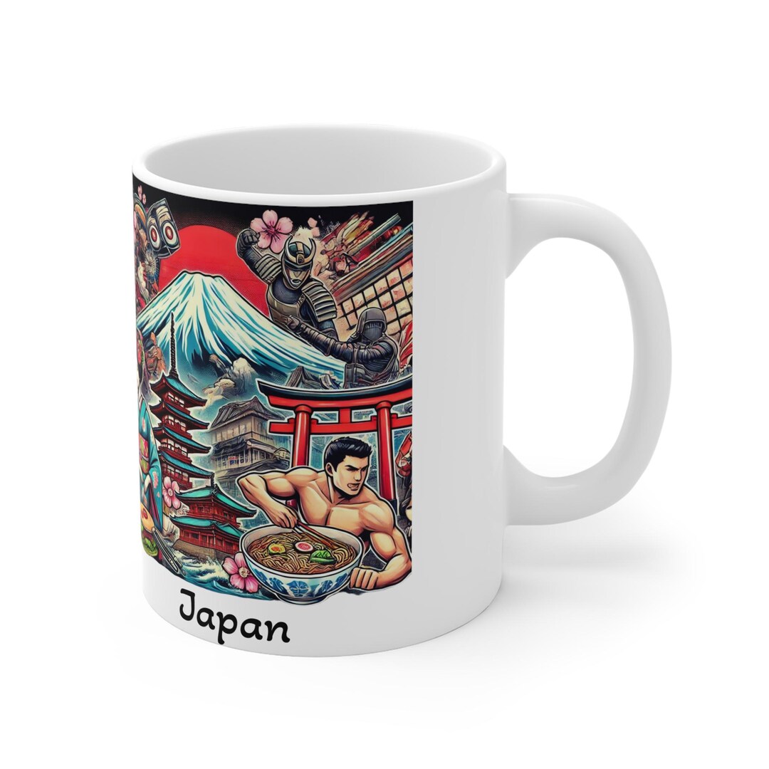 Japan Iconic Experience Mug Japanese Culture Coffee Cup, Tea Mug With ...