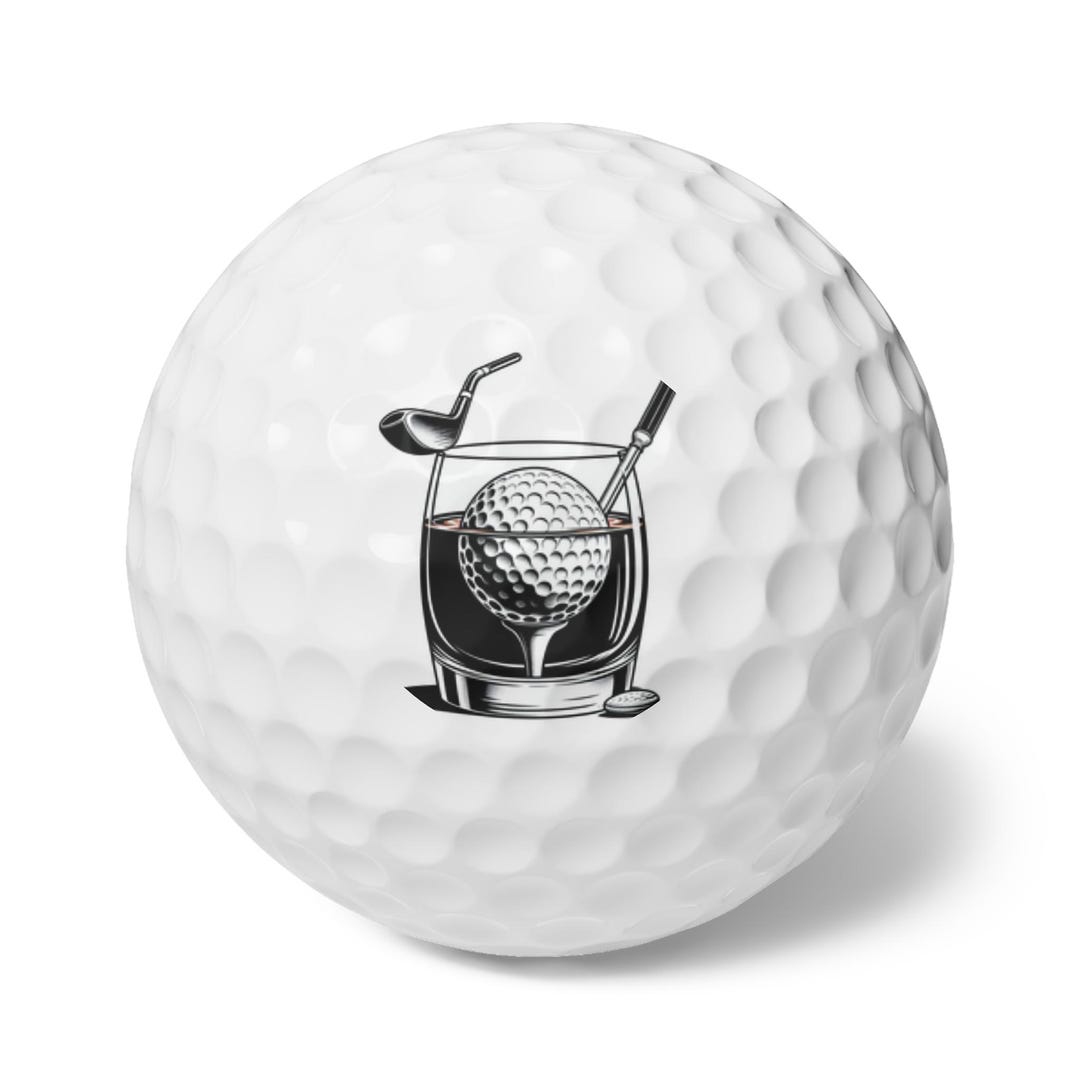 Novelty Golf Balls Set for Bourbon Lovers, Funny Golf Gift for Men ...