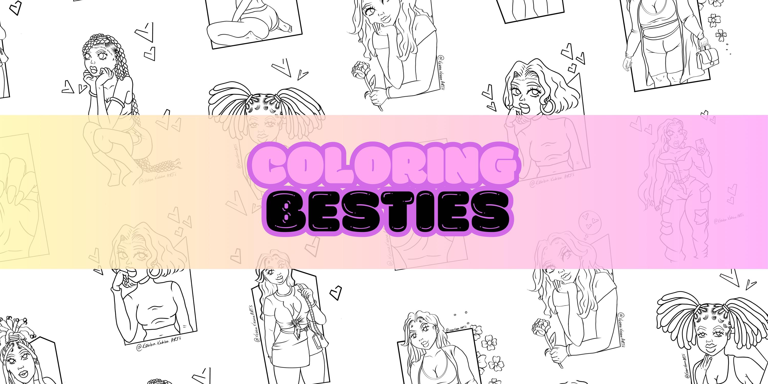 Single Cute Coloring Pages Featuring Fashion, Women and Hairstyles ...