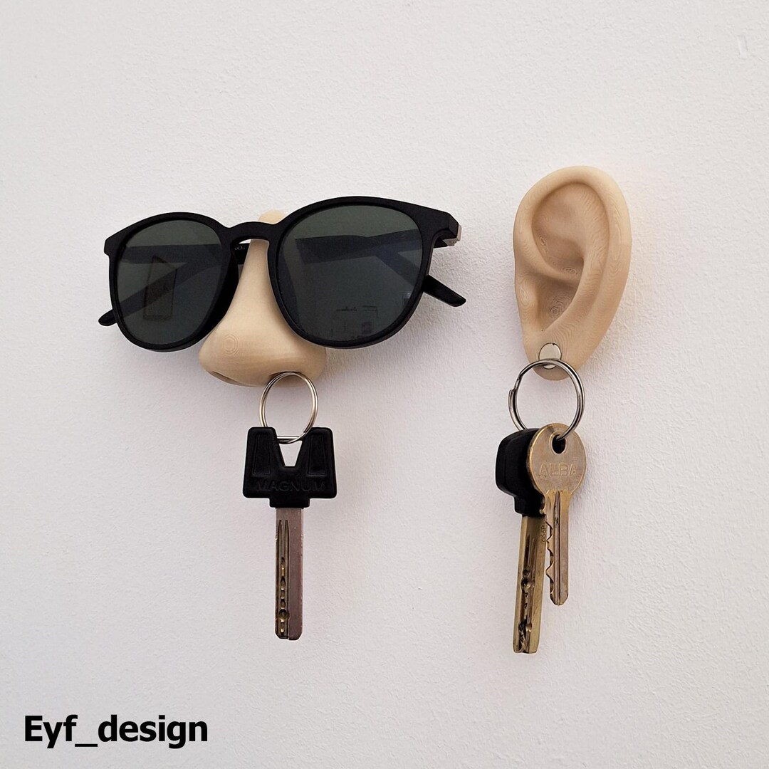 Nose and Ear - Keys and Glasses Holder - Etsy