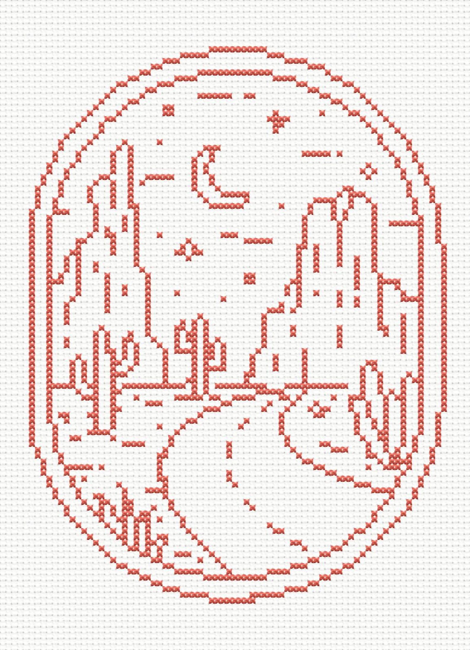 Desert Landscape Cross Stitch Pattern: Southwestern Art (PDF) - Etsy