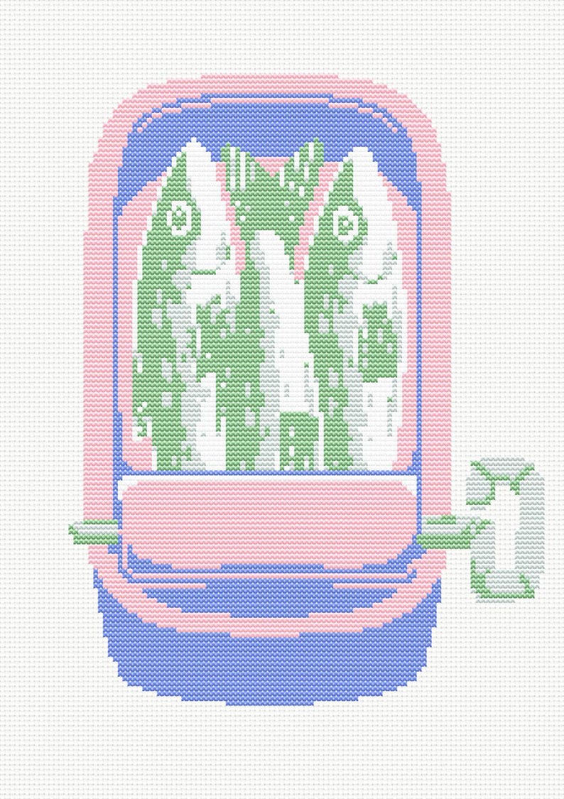 A4 Vintage Sardine Tincross-stitch Pattern | Retro Kitchen Decor PDF ...