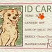 Custom Hand-drawn Pet ID Card Personalized Printable Pet Portrait, Pet ...
