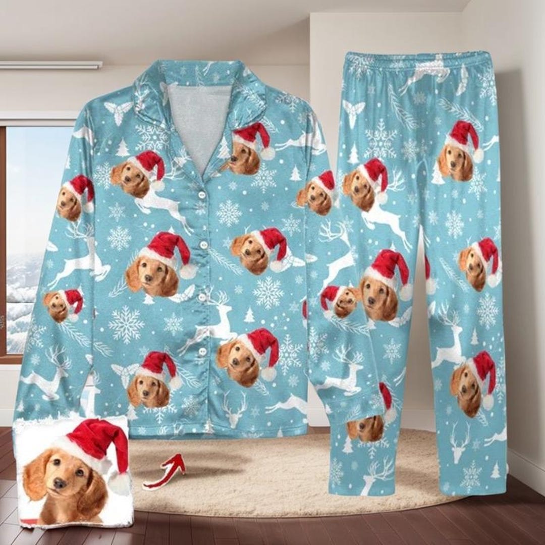Custom Pet Pajamas Using Pet Photo + Name Personalized Dog Pajamas ...