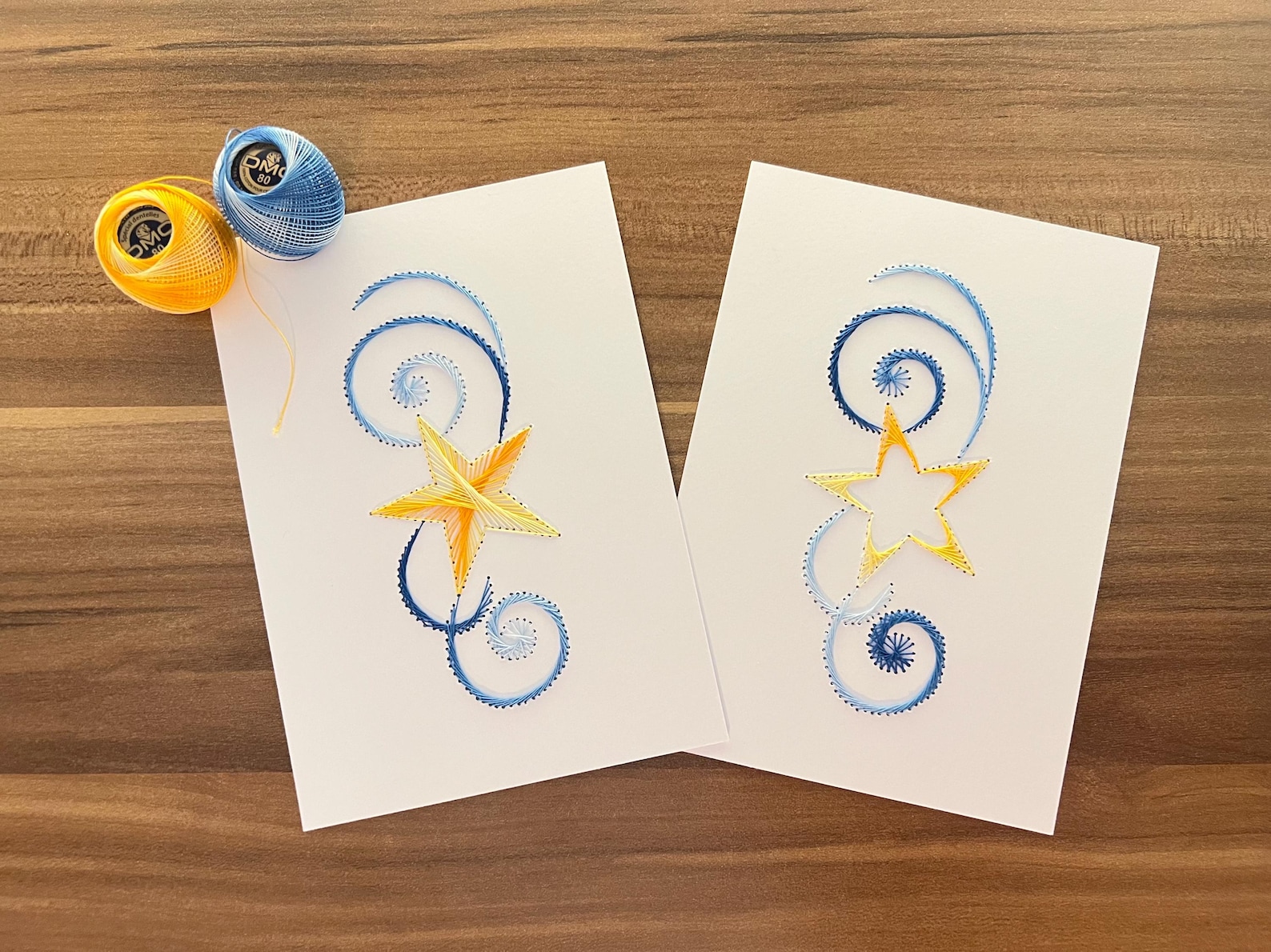 Hand Stitched Shooting Star Card – Modern Greeting – Birthday, Sympathy ...