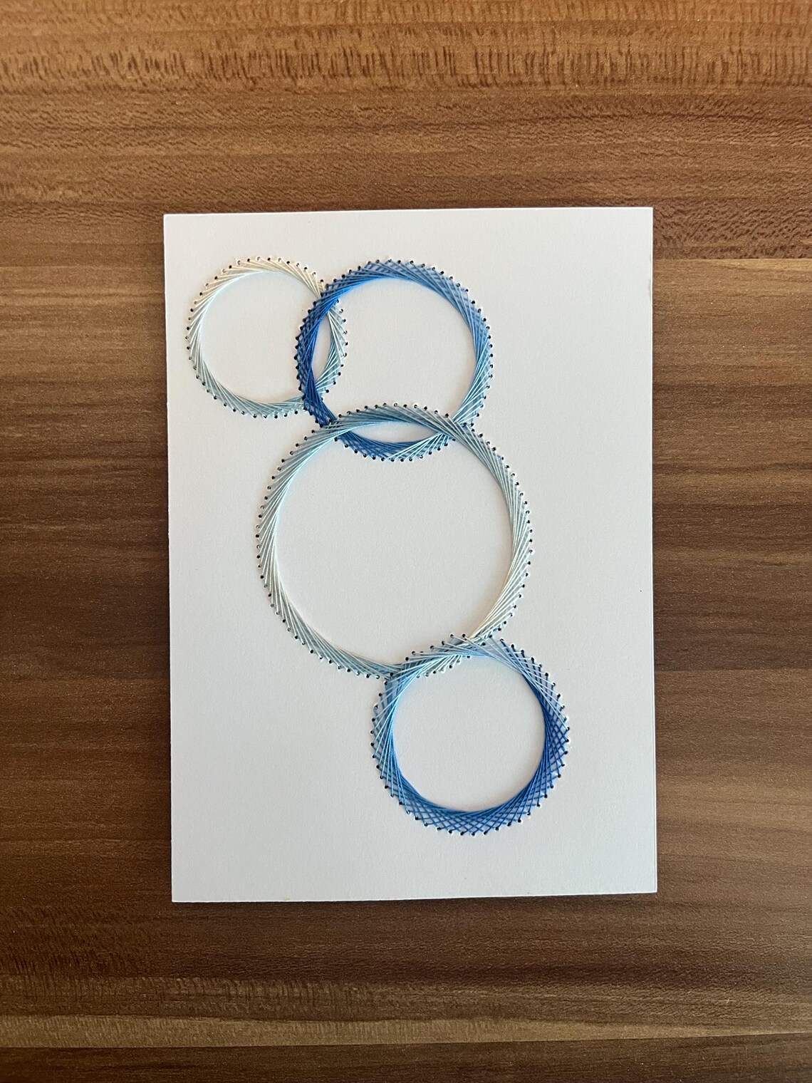 Hand Embroidered Card – Unique Stitched Greeting – Birthday, Sympathy ...