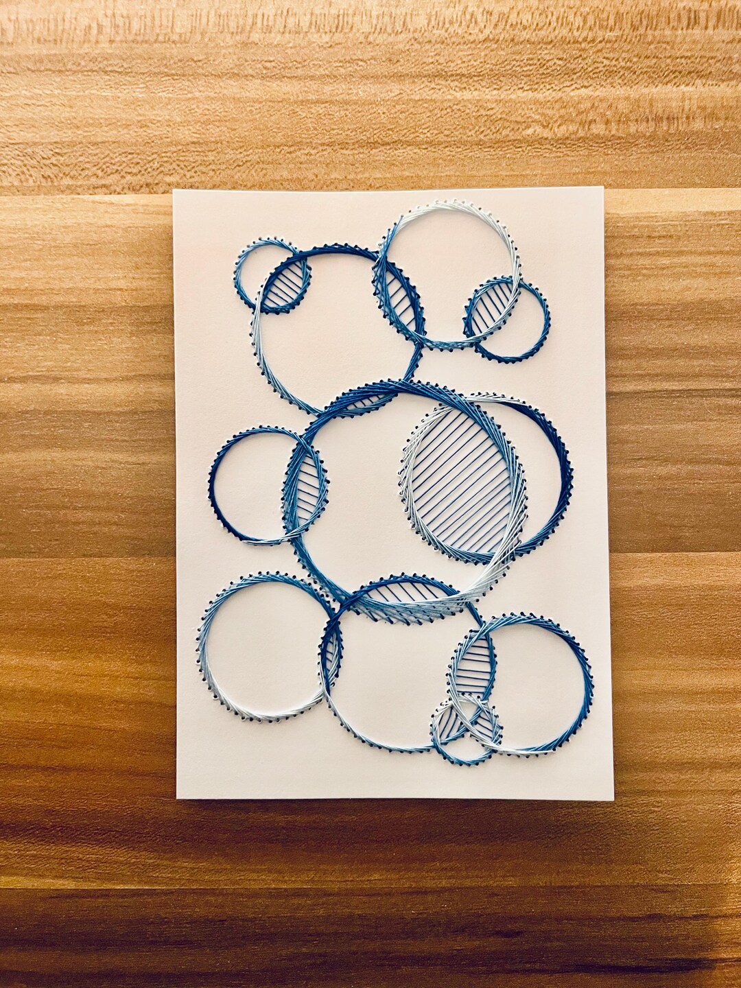 Hand Embroidered Card – Unique Stitched Greeting – Birthday, Sympathy ...