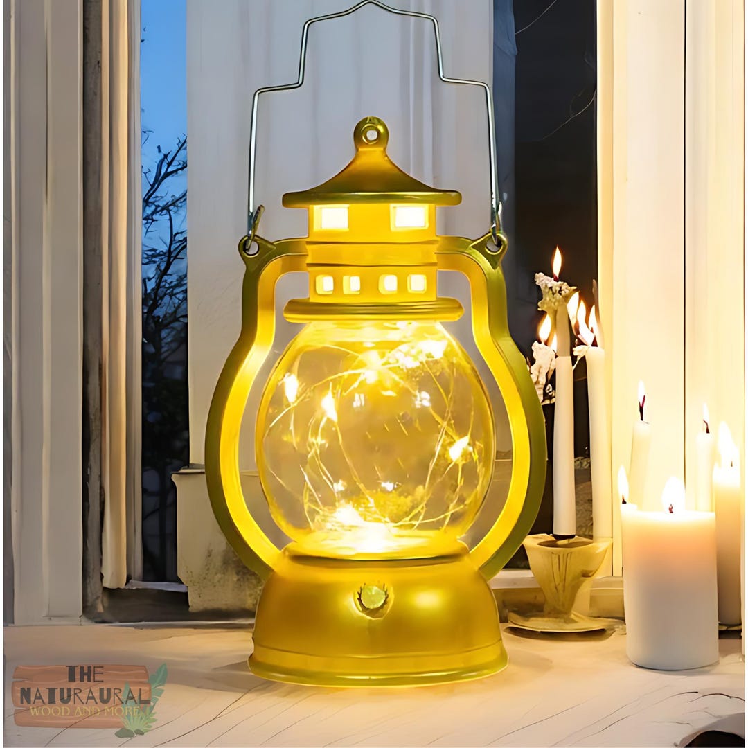 Mini Vintage British Oil Lamp LED, Night Light Decoration Lantern ...