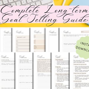 Long-term Goal Setting Guide & Planner Instant Download A4 - Etsy