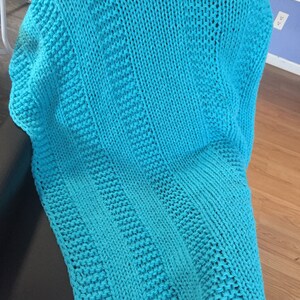 Chunky Knit Large Stitch Throw - Etsy