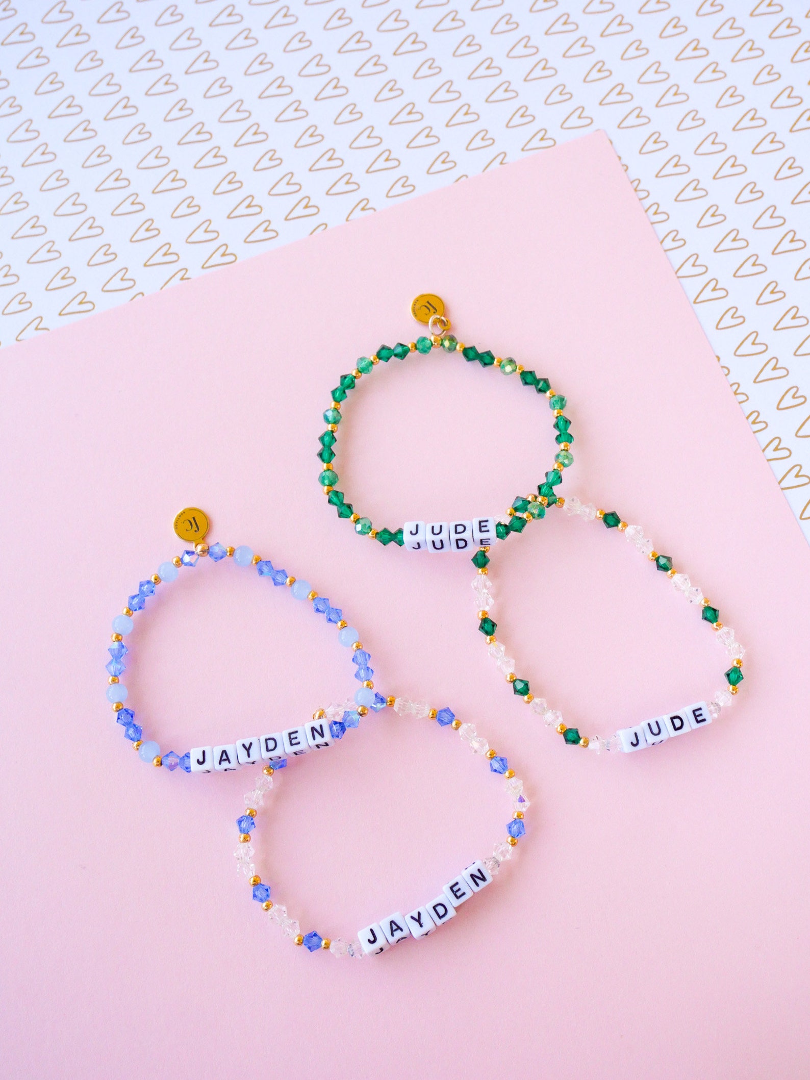 PERSONALIZED Birthstone Bracelet Birthstone Crystal Beaded Custom Word ...