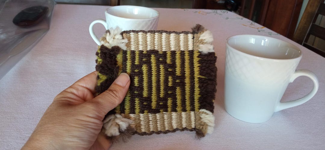 Coasters, Mapuche Loom, Textile Art, Coaster, Sheep Wool, Natural Dyes ...